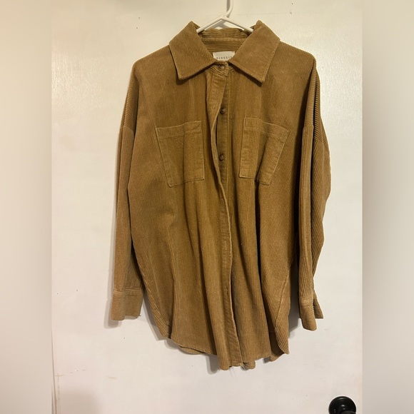 ninexis | Jackets & Coats | Tan Corduroy Shacket | Poshmark